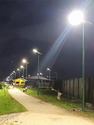 Led integrated solar street light project - ZOEY Technology
